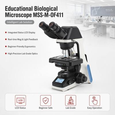 China Wholesale Biological Microscope Front LCD for Magnification Intensity Monitoring School Lab MSS-M-OF411 for sale