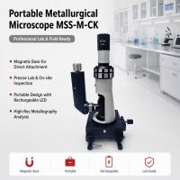China OEM Factory Magnetic Base Portable Metallographic Microscope Rechargeable LED for Large Workpiece Field MSS-M-CK for sale