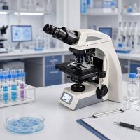 China Supplier Biological Microscope FN 22 22mm FOV Plan Achromatic for Hospital Medical Research CE MSS-M-OF711 for sale