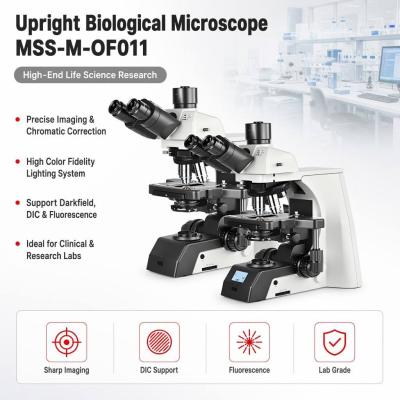 China Supplier Upright Biological Microscope Darkfield DIC Fluorescence High Performance for Research Medical Lab CE MSS-M-OF011 for sale