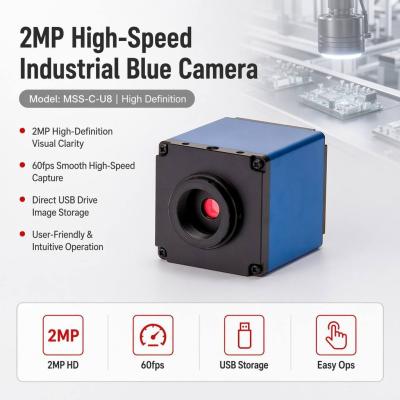 China OEM Factory 2MP 60fps Microscope Camera U-disk Photo Storage for Industrial QC Lab Testing CE MSS-C-U8 for sale