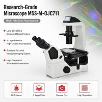 China Wholesale Inverted Research Microscope 3-Layer Filter LED Fluorescence for Medical Diagnostics Research CE MSS-M-OJC711 for sale