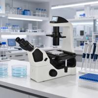 China Wholesale Inverted Research Microscope 3-Layer Filter LED Fluorescence for Medical Diagnostics Research CE MSS-M-OJC711 for sale