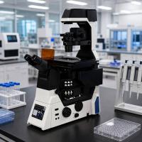 China OEM Factory Inverted Research Microscope DIC Phase Contrast for Live Cell Imaging Research CE MSS-M-OJC2111 for sale
