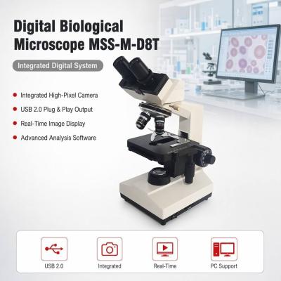 China Wholesale Integrated Digital Microscope USB 2.0 with Measurement Software for Lab Research CE MSS-M-D8T for sale