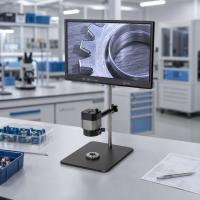 China Supplier Integrated Video Microscope Dual Lighting Independent Control 44-169mm Working Distance for Lab QC CE MSS-M-M2C for sale