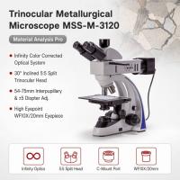 China OEM Factory Infinity Metallographic Microscope Trinocular 30° Incline WF10X20mm for Metal Inspection Lab CE MSS-M-3120 for sale