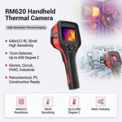 China Supplier 640x512 Handheld Thermal Camera 35mK 12um for Electric Inspection Industrial Construction CE FCC MSS-R-RM620 for sale