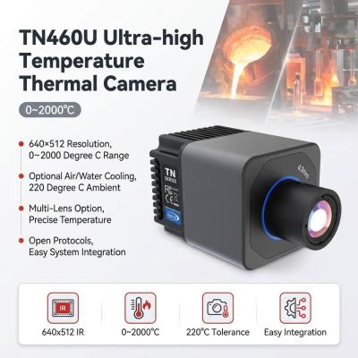 China Supplier 640x512 0-2000°C Ultra-High Temp Thermal Camera Air Water Cooled for Metallurgy Glass Casting MSS-R-TN460U for sale