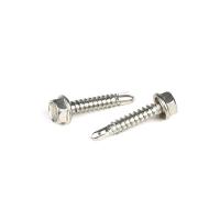 China Hex Head Self Drilling Metal Screws with INCH Measurement System and Stainless Steel for sale