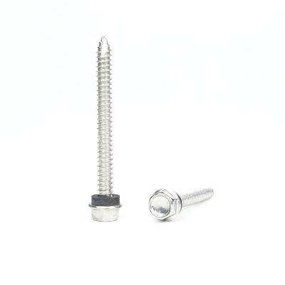 China Stainless Steel ST6.3*55mm Flange Hex Self Tapping Screw Parafuso Auto Atarraxante for sale