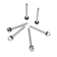 China Stainless Steel ST6.3*55mm Flange Hex Self Tapping Screw Parafuso Auto Atarraxante for sale