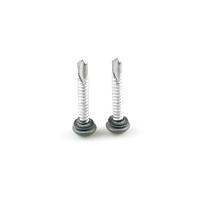 China Self-Drilling Screw 12 Bimetal Screw With Epdm Washer Bi Metal Color Coated Torx Pan Head for sale