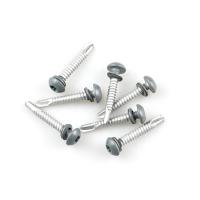 China Self-Drilling Screw 12 Bimetal Screw With Epdm Washer Bi Metal Color Coated Torx Pan Head for sale