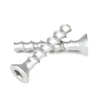 China Flat Hex Socket M8 60mm Stainless Steel Masonry Cement Screws ss410 Concrete Anchors Screw for sale