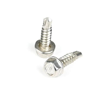 China 100% QC Tested Stainless Steel Hex Head Self-Drilling Screws for Steel Structures for sale