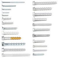 China Heavy Duty Coated Hex CSK Head Self Tapping Concrete Screw Anchor Threaded Rod for Masonry for sale