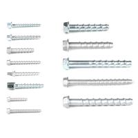 China Heavy Duty Coated Hex CSK Head Self Tapping Concrete Screw Anchor Threaded Rod for Masonry for sale
