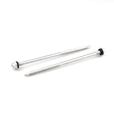 China Stainless Steel Unitek Flange Hex Head Bi Metal Roof Sandwich Panel Screw With Epdm Washer for sale