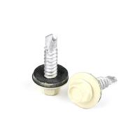 China Black A2 Hex Flange Self Drilling Screws With Color Epdm 5.5 x 25 Tek Screw For Roofing for sale