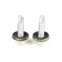 China Black A2 Hex Flange Self Drilling Screws With Color Epdm 5.5 x 25 Tek Screw For Roofing for sale
