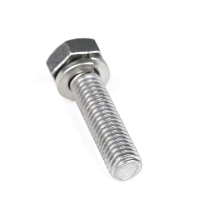 China Contact Customer Service for Customized Stable A2 Machine Screws M8x32 Mm Hexagon SEMS for sale