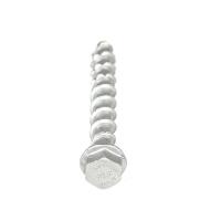 China Carefully Crafted M8x75mm Flange Hexagon Head Concrete Screws Stainless Steel 410 for sale