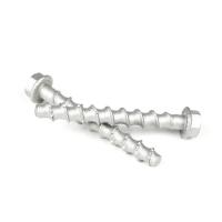 China Carefully Crafted M8x75mm Flange Hexagon Head Concrete Screws Stainless Steel 410 for sale