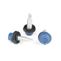 China Guaranteed Custom A2 SS Bi Metal Drilling Screw with Hex Flange and Self Drilling Feature for sale