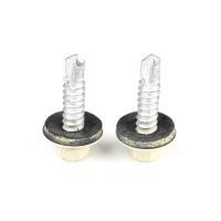 China Installation Stainless Steel Hex Flange Self Tapping Bimetal Screw With Epdm Washer for sale