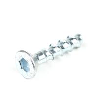 China Carbon Steel White Zinc Plated Hex Socket Flat Head Self Drilling Masonry Concrete Screws M8 50mm for sale