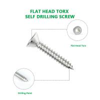 China Plain Finish Torx Flat Countersunk Self-Tapping Screws 316 Stainless Steel for Wood for sale