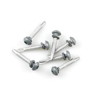 China Color Painted Torx Pan Head Stainless Steel 304 Bimetal Self Drilling Screw With Epdm Washer for sale