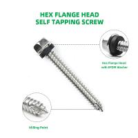 China Stainless Steel Roof Shield Self Drilling Flange Tapping Screw With Washer for Needs for sale
