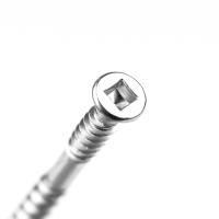 China SS316 Type 17 Ribs Square Head Csk Screws For Wood Construction Building Head Style Trim for sale