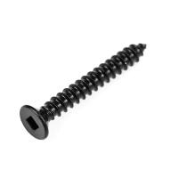 China Metric Wooden Construction 410 Stainless Steel Flat Head Black Wood Screws for Wood Ceiling Partition for sale