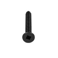 China Metric Wooden Construction 410 Stainless Steel Flat Head Black Wood Screws for Wood Ceiling Partition for sale
