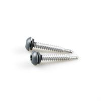 China Truss Head Self Drilling Screws With Black Epdm Washer And Stainless Steel Torx Drive for sale