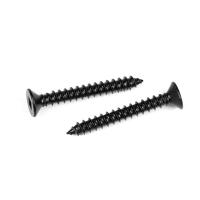 China Metric Wooden Construction 410 Stainless Steel Flat Head Black Wood Screws for Wood Ceiling Partition for sale