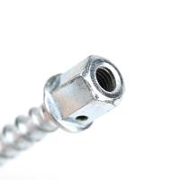 China Rail Traffic M10 80mm Plating Thread Rod Flange Hex Tornillos De Anclaje Concrete Screw Anchor For Heating Ventilation System for sale