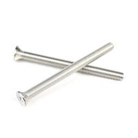 China Metric SUS316 M5 Machine Screw 70mm Flat Phillips Din965 for Solar Water Heater Easy for sale
