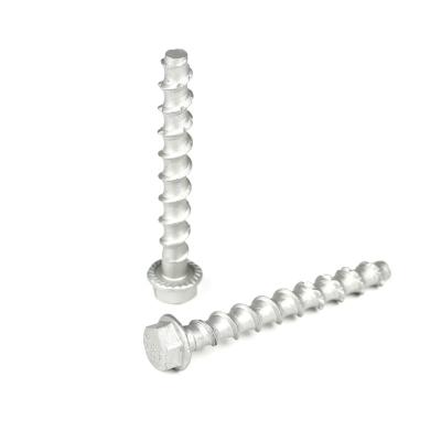 China Stainless Steel Hex Flange 75mm M8 Concrete Bolt for Packing Bumper in Concrete Screw for sale