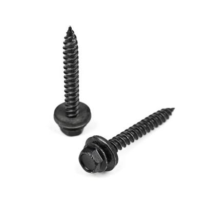 China ZINC Finish Flange Hex Head Wood Screw for Wooden Building Materials and Structures for sale
