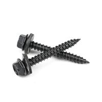 China ZINC Finish Flange Hex Head Wood Screw for Wooden Building Materials and Structures for sale