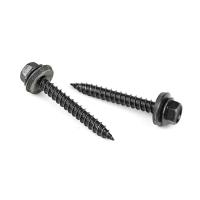 China ZINC Finish Flange Hex Head Wood Screw for Wooden Building Materials and Structures for sale
