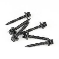 China ZINC Finish Flange Hex Head Wood Screw for Wooden Building Materials and Structures for sale