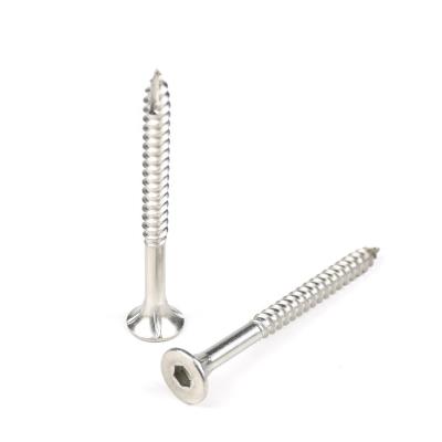 China 304 Stainless Steel Hexagon Socket Hardware Screw 75mm for Timber Construction Building for sale