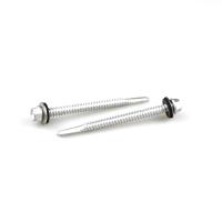 China 12 -14x75 Stainless Steel Self Drilling Roofing Screw Tek Bimetallic Screw With Washer for sale