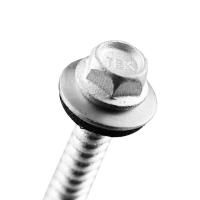 China 12 -14x75 Stainless Steel Self Drilling Roofing Screw Tek Bimetallic Screw With Washer for sale