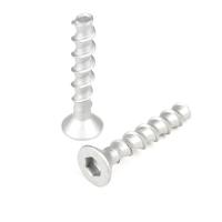 China M8 60mm Stainless Steel Anchor Bolt Sus410 Hex Socket Flat Head Self Drilling Concrete Screw for sale